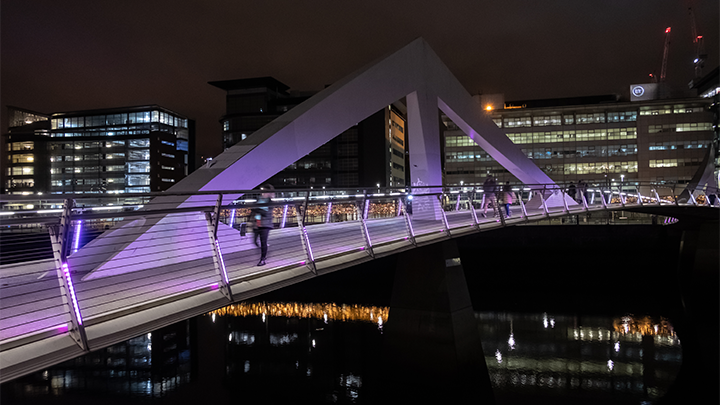 Illuminating Glasgow's Tradeston Bridge | Interact Sports